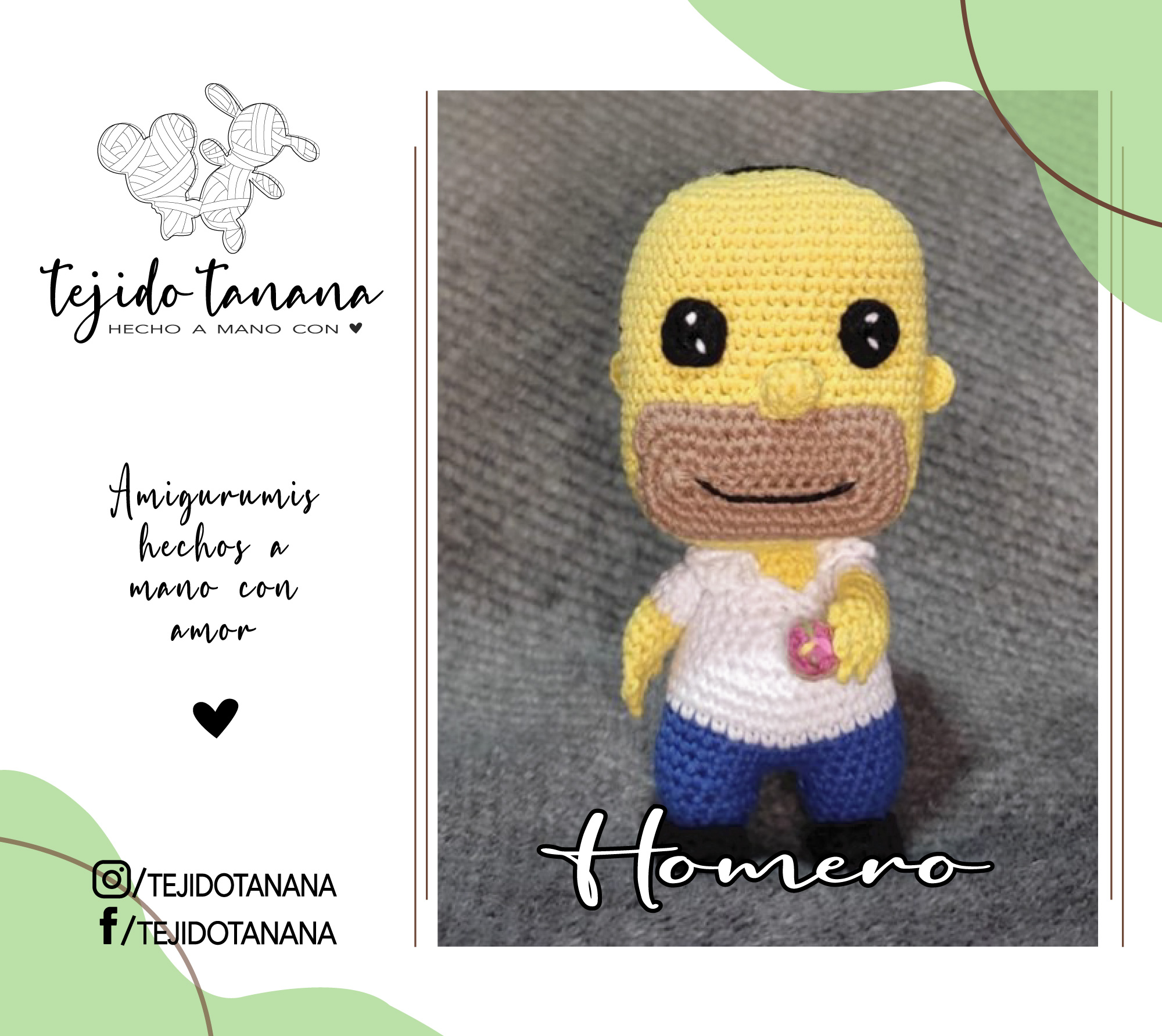 Funko Homero Simpson Crochet Pattern | amigurumi | Los Simpson | Homero ...