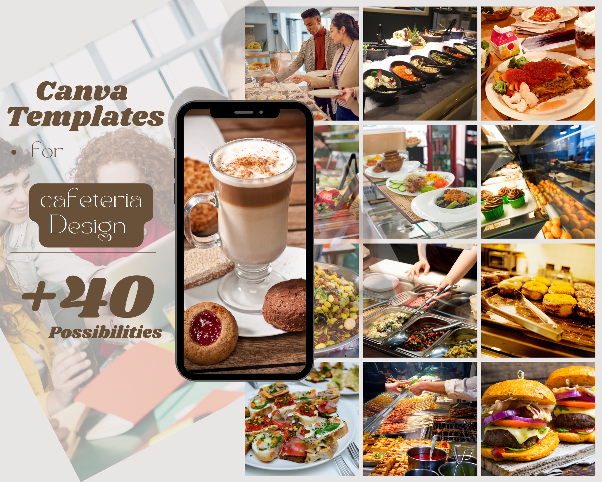 Canva Template cafeteria +40 possibilities