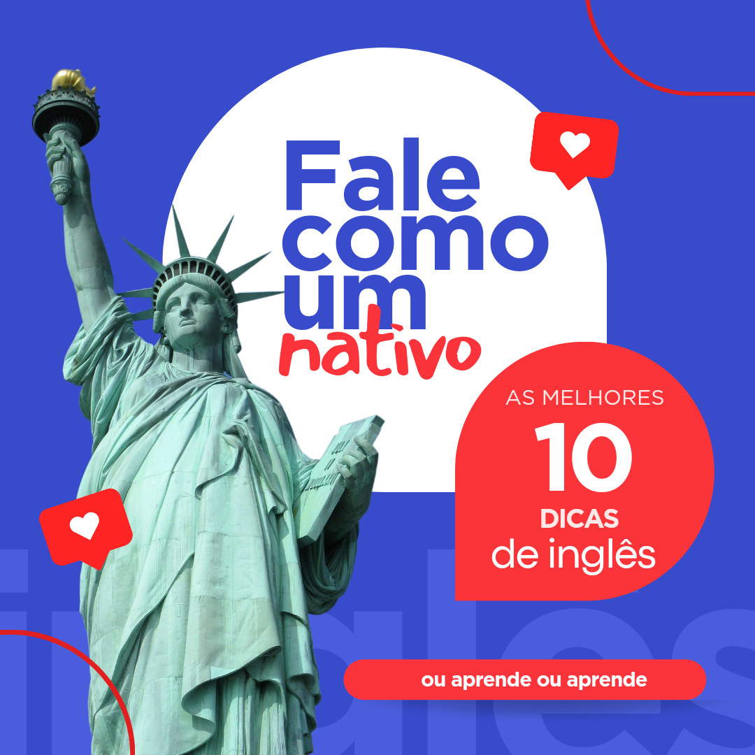 E-book com 10 das melhores dicas para você aprender inglês de uma f...