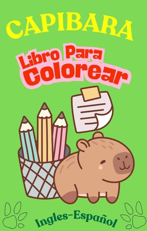 Capibara libro para colorear - Leydy Maricruz Vivas Gudiel | Hotmart