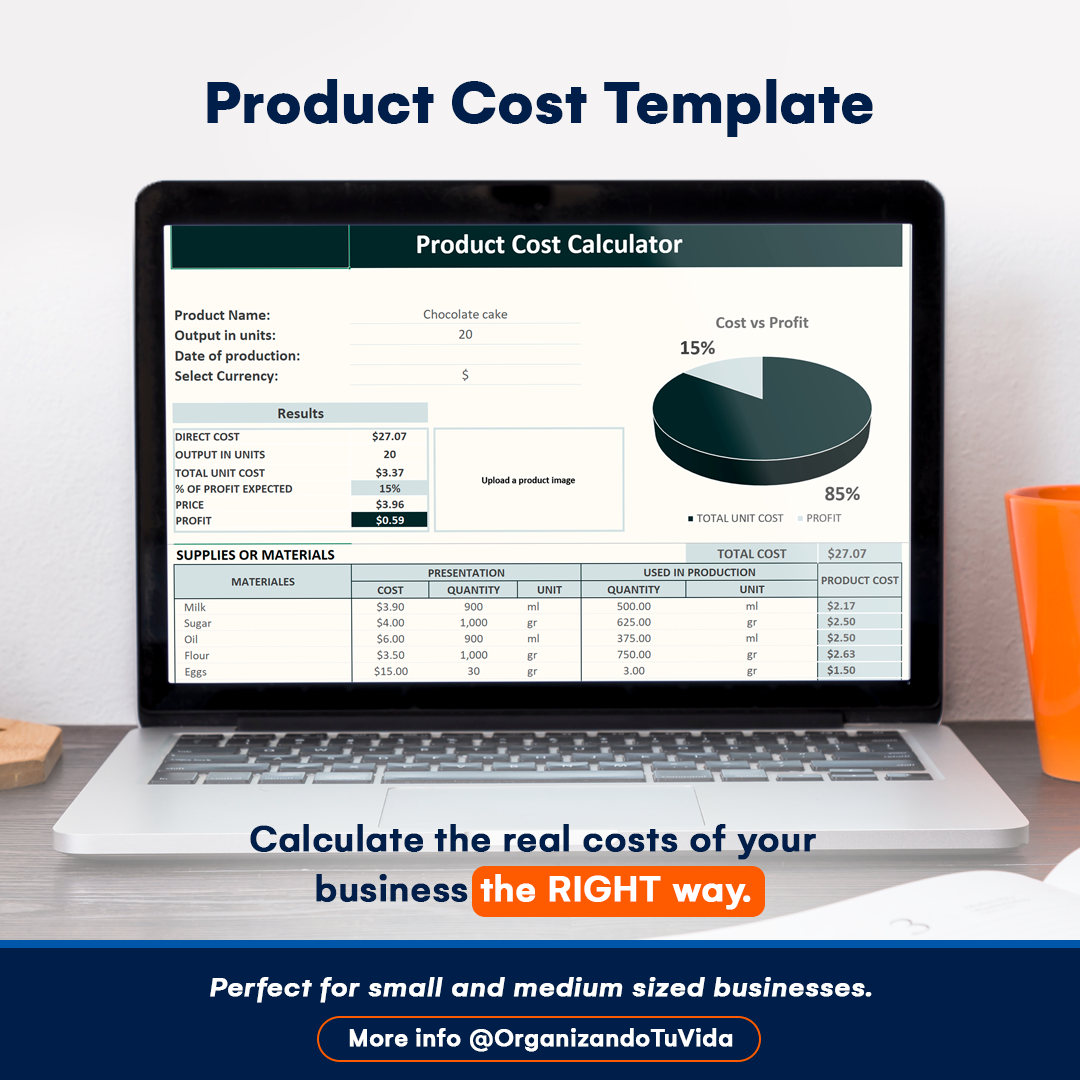Interactive Template - Product Cost