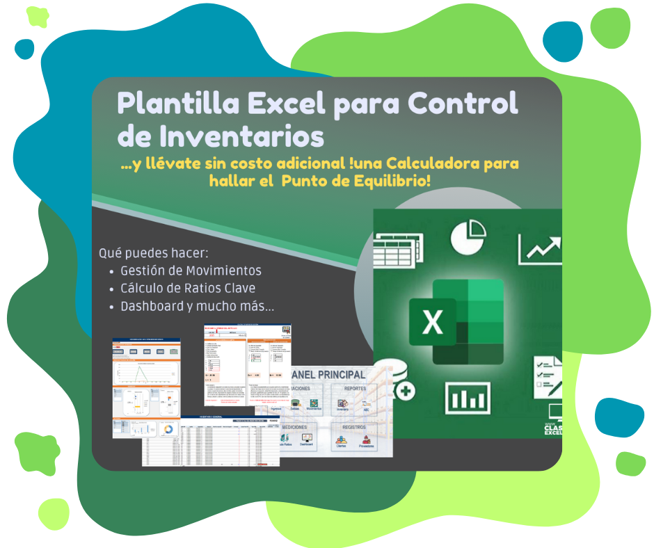 Plantilla Excel para Control de Inventarios + Calculadora para Punt...