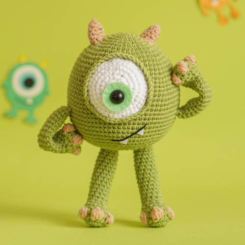 Patrón Amigurumi Mike Wazowski - Jose David Rodríguez | Hotmart