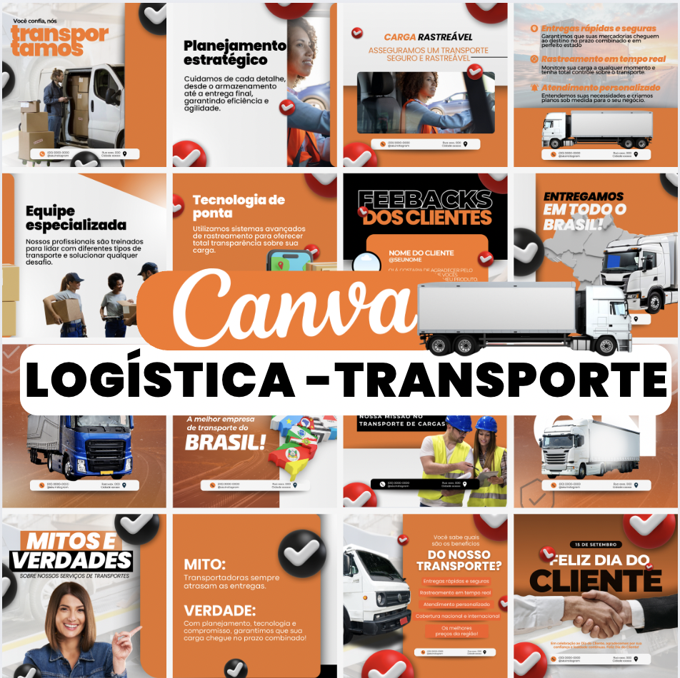 CANVA TRANSPORTES/LOGÍSTICA - Magda Taciane Spengler | Hotmart