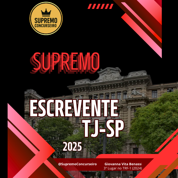 Supremo Concurseiro Escrevente TJ-SP (2025) - Questões Comentadas d...