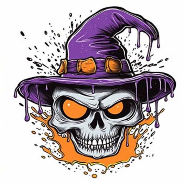 Scary SVG Files, Halloween, Pumpkin Witch - Digital Clip Art for Cr...