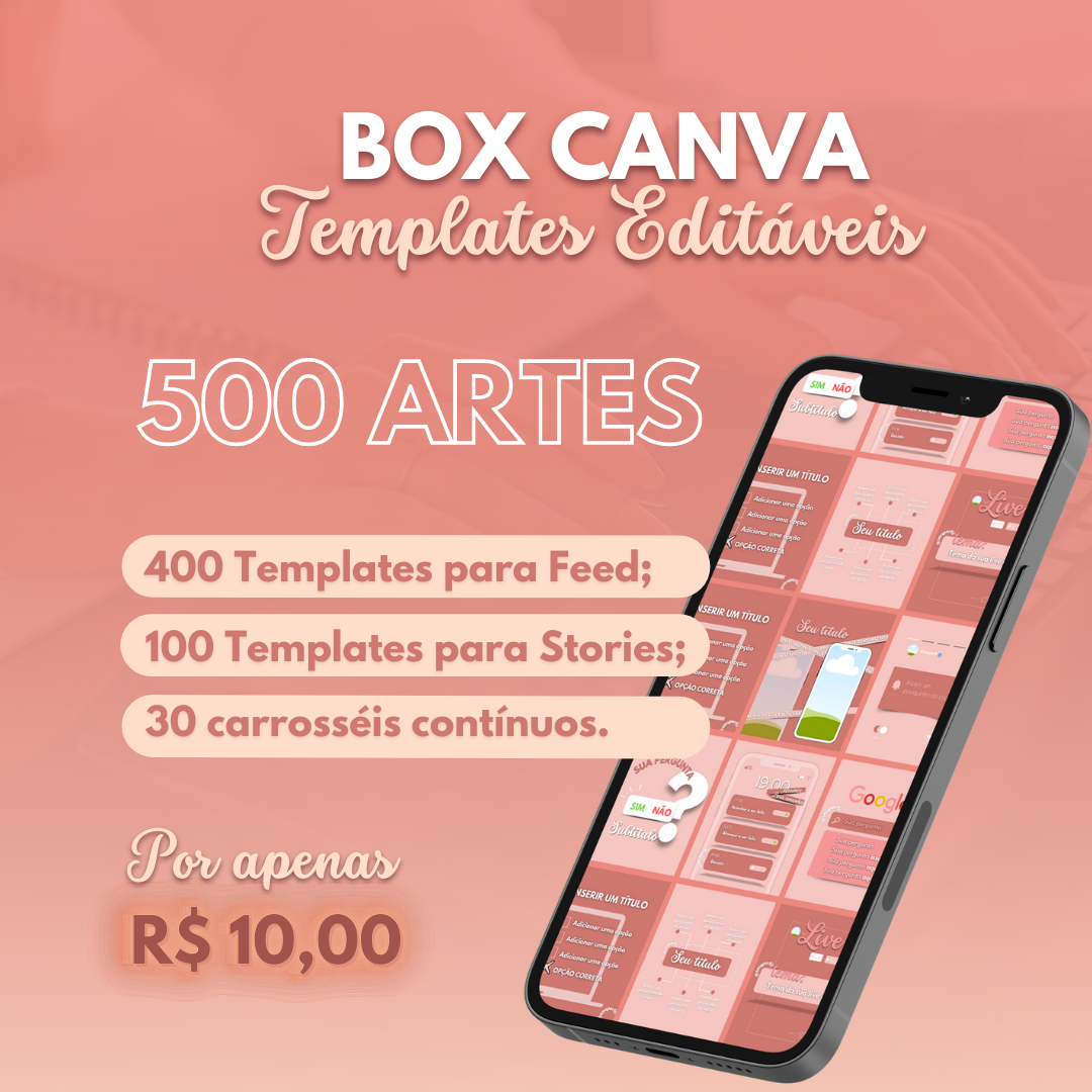 Canva Box - Templates Editáveis - Templates por Gi | Hotmart