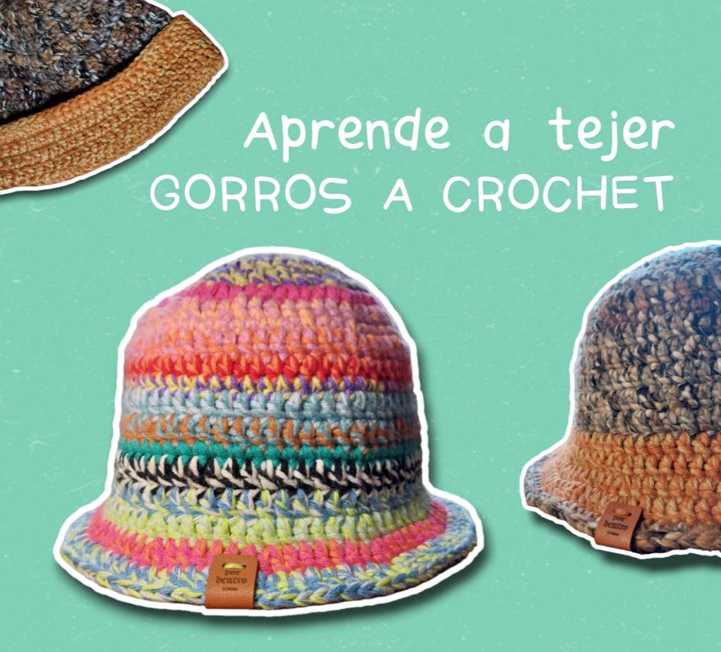 Aprende a tejer GORROS A CROCHET/GANCHILLO