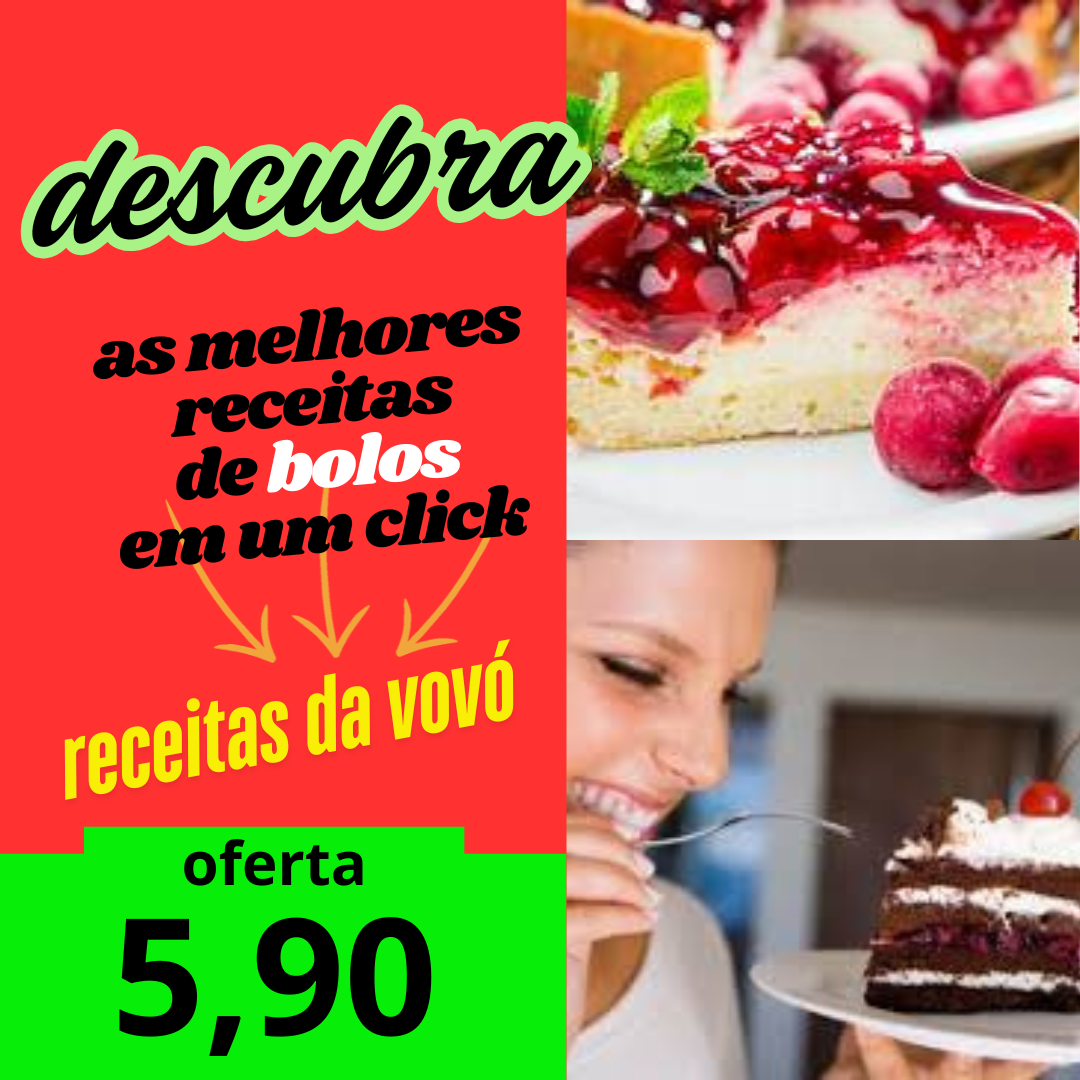 20 receitas de bolos da vovó - Flávio oliveira da silva | Hotmart