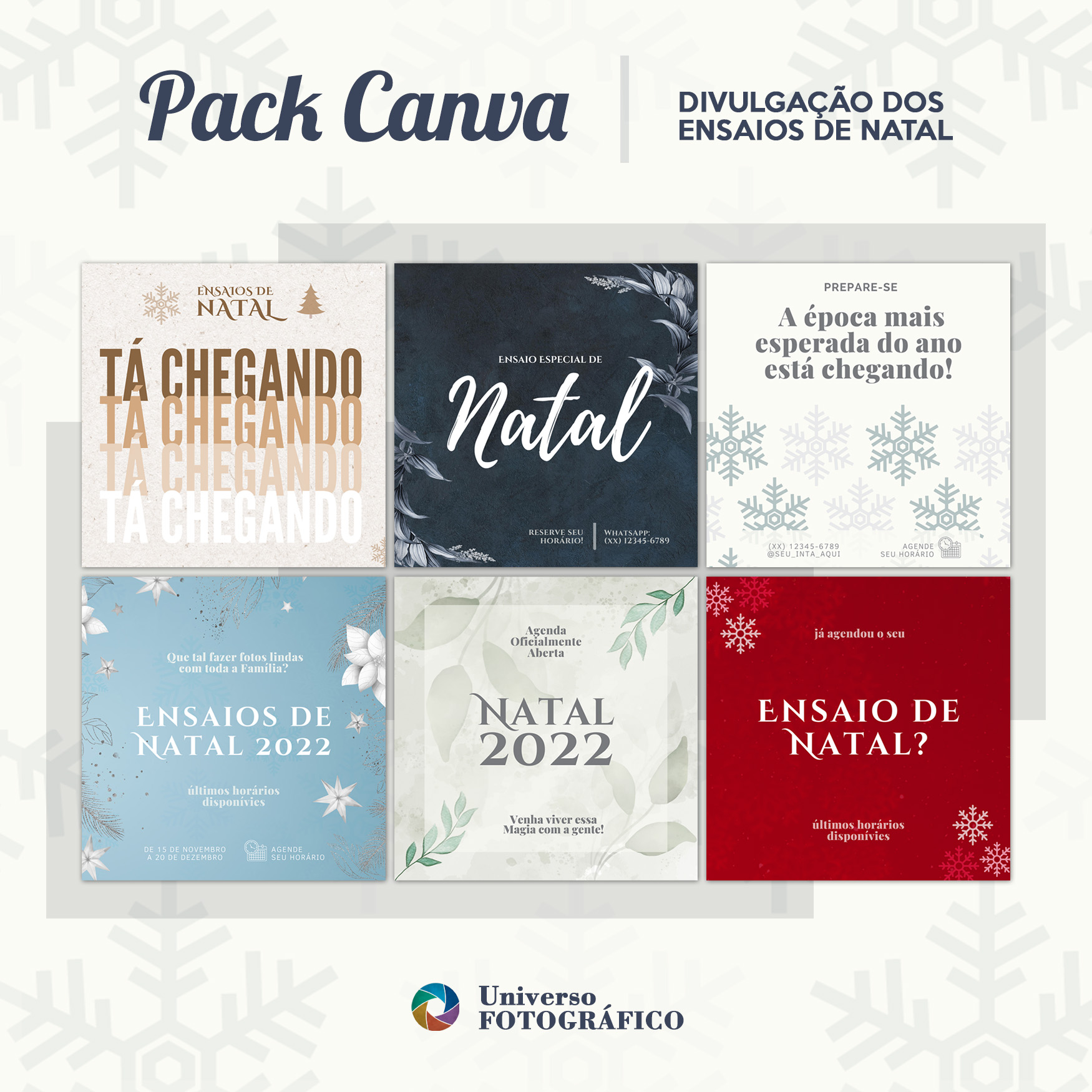 Pack Canva | Divulgação dos Ensaios de Natal