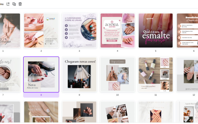 PACK CANVA NAIL DESIGNER - ATELIE 1 CLICK | Hotmart