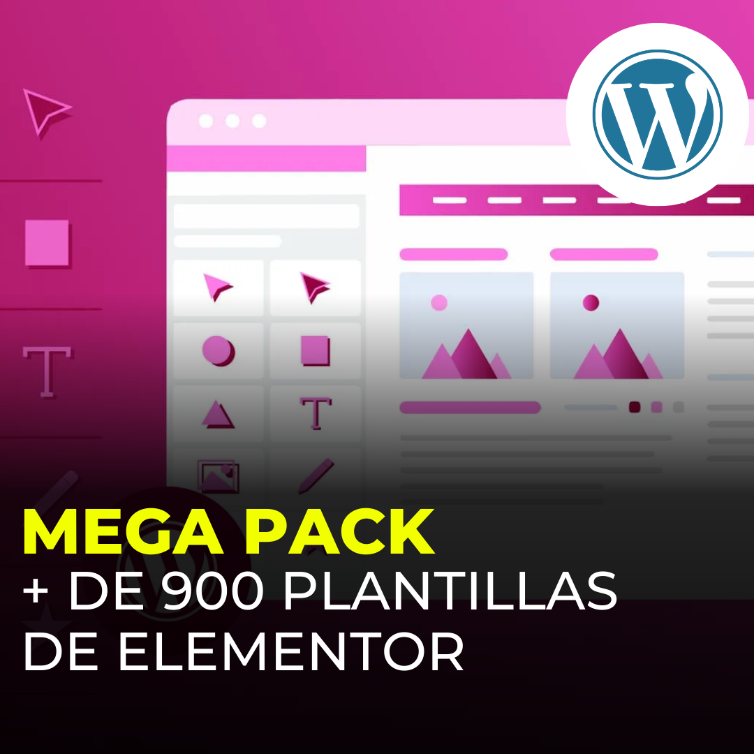 MEGA PACK de + de 900 plantillas de Elementor para Wordpress - Lic....