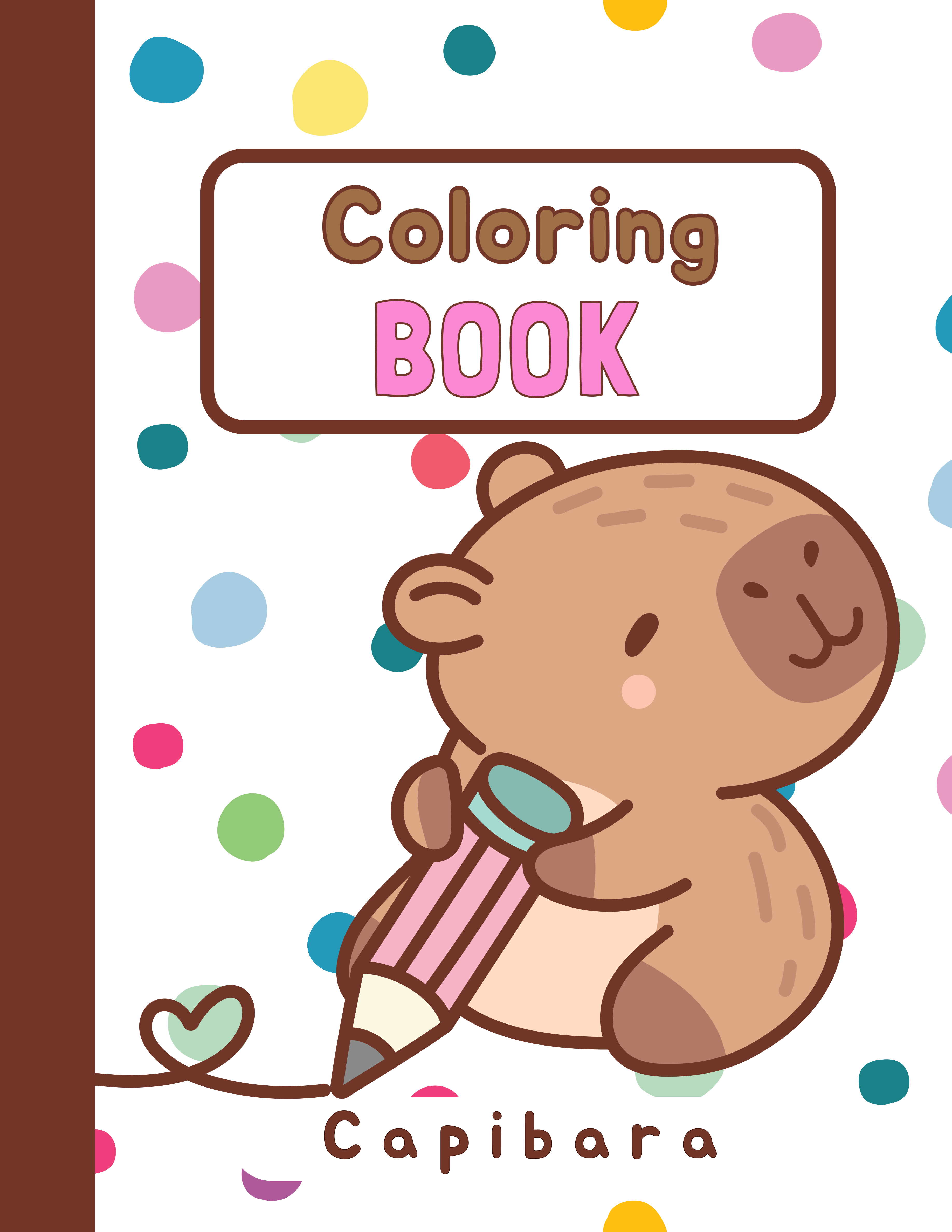 Capybara coloring book - Juliana Anzules | Hotmart