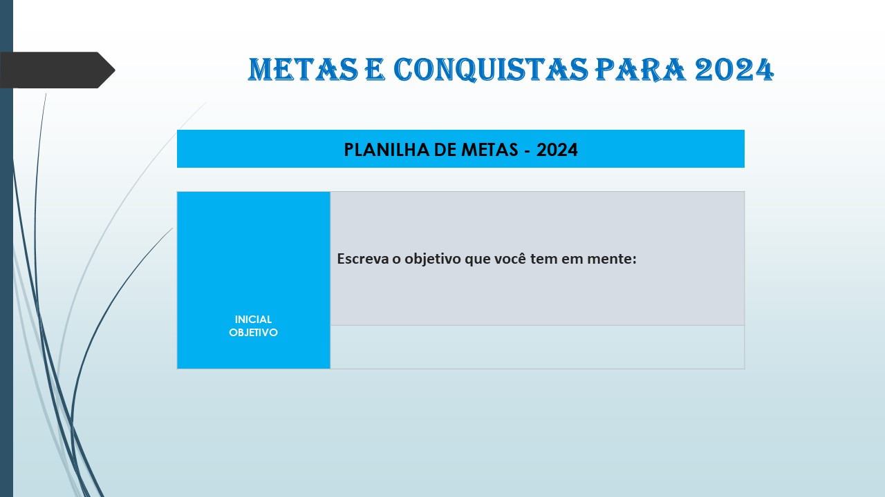 PLANILHA: PLANEJAMENTO DE METAS 2024 - Naira Fernanda da Silva Sant...