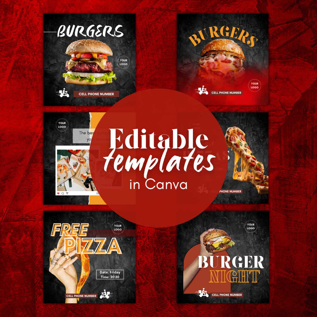 Editable templates in Canva