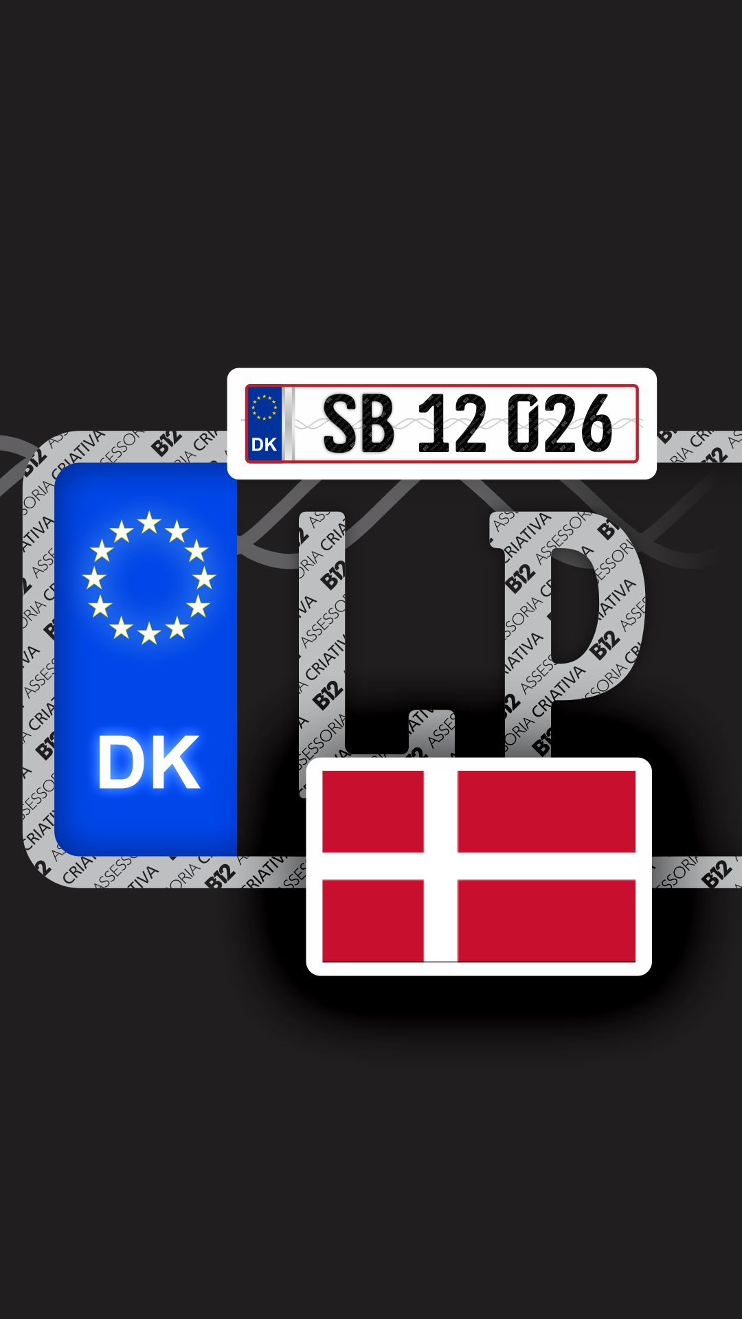 European Vehicle Registration Plate in Vector 100% accurate | Denmark ...
