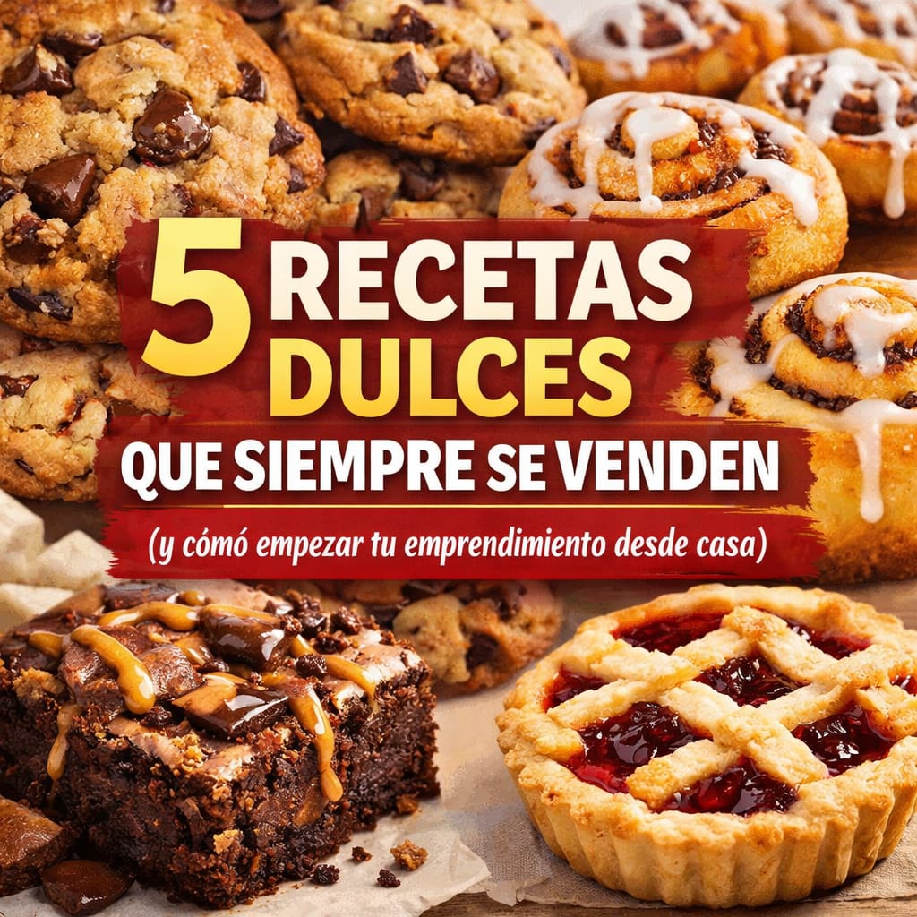 5 RECETAS DULCES QUE SIEMPRE SE VENDEN (y cómo empezar tu emprendim...