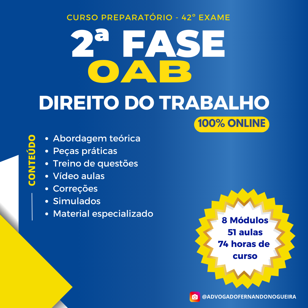 CURSO SEGUNDA FASE DA OAB