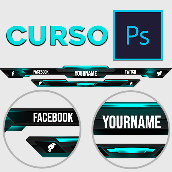 Photoshop para streamers curso de overlay