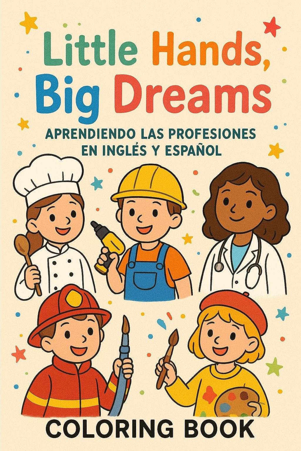 Little Hands, big dreams: aprende y colorea las profesiones en ingl...