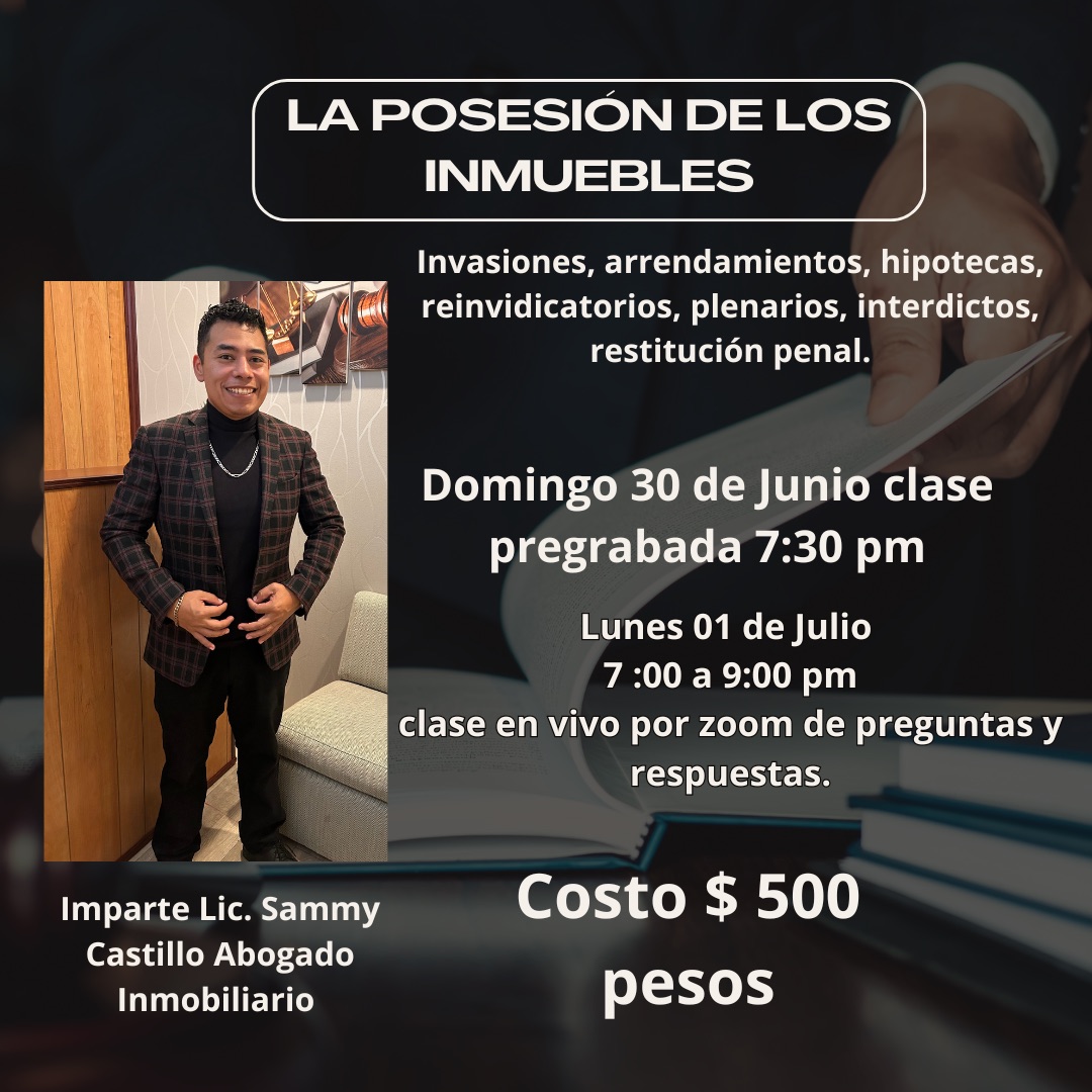 La posesión de los inmuebles - Samuel Castillo Antonio | Hotmart