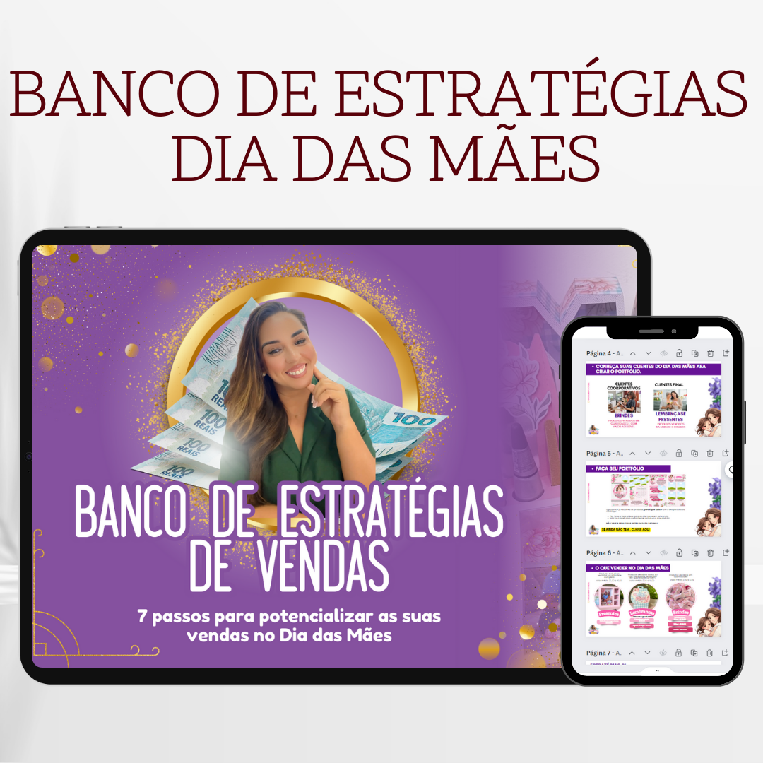 BANCO DE ESTRATÉGIAS DIA DAS MÃES - Rivania Ribeiro | Hotmart
