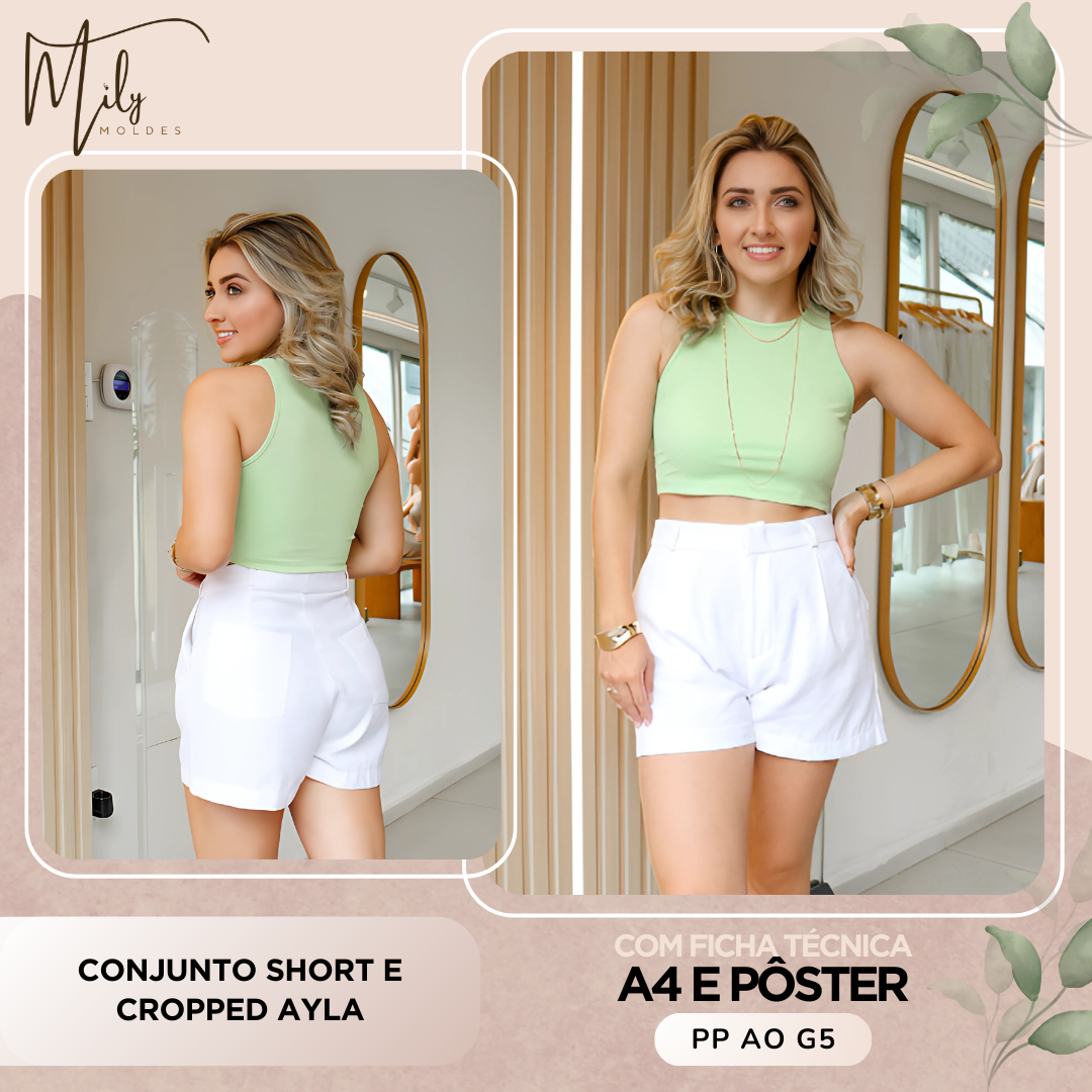 Conjunto Short e Cropped Ayla
