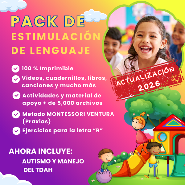 👩‍🏫Pack de Estimulación del Lenguaje (Ahora Incluye Autismo y TDA...
