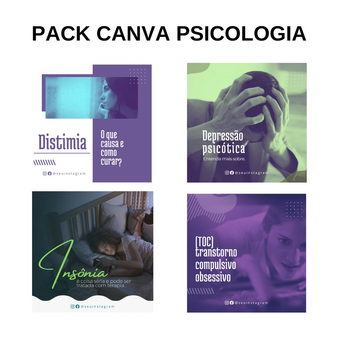 Pack canva para PSICOLOGO editável - Raqueline Mendes | Hotmart
