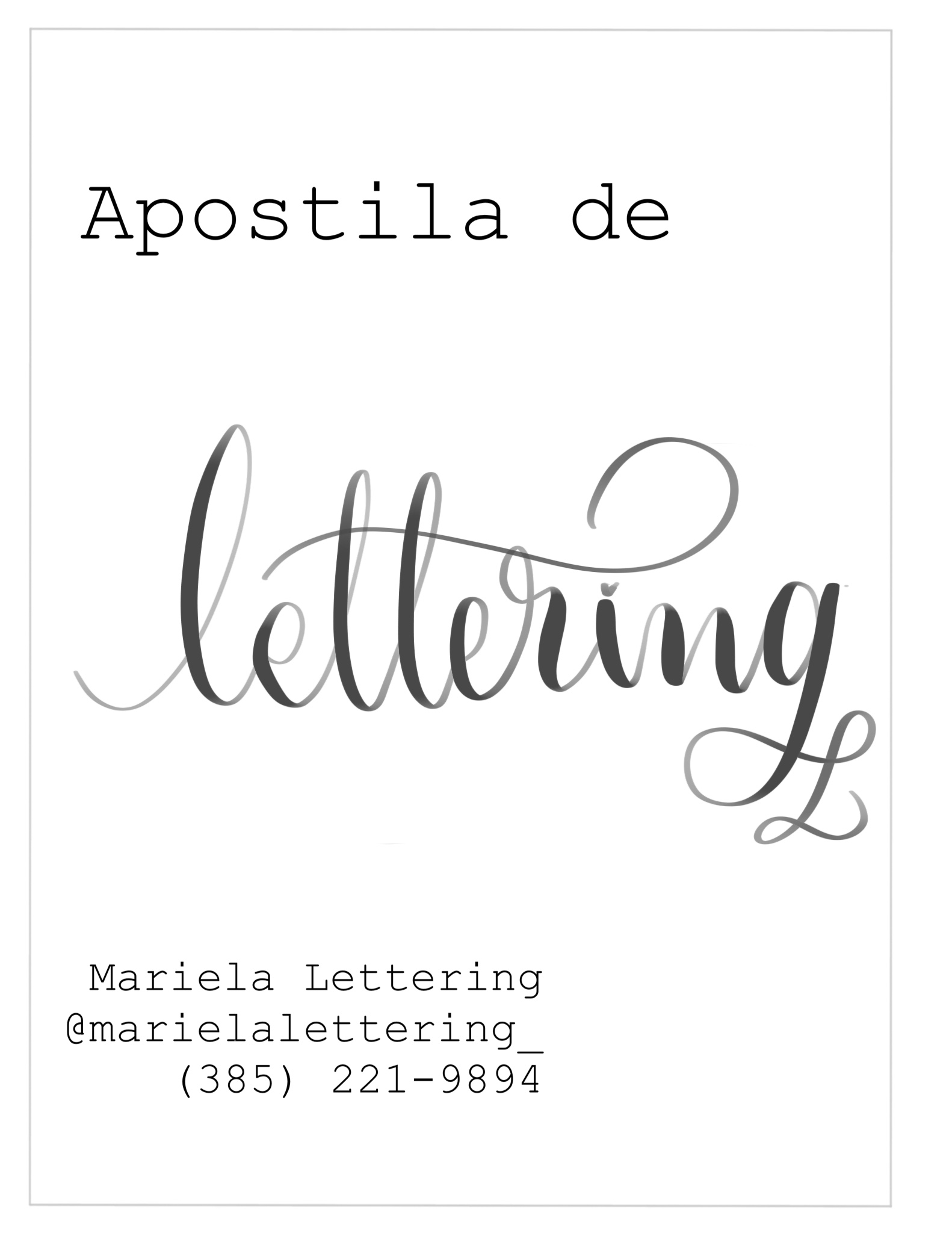 Curso e Apostilas de Brush Lettering - MarielaLettering | Hotmart