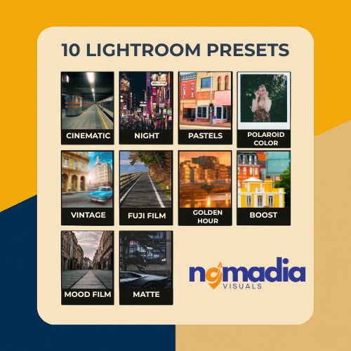 Nomadia Presets – Pacote Completo Mobile (10 Estilos) - Nomadia Vis...