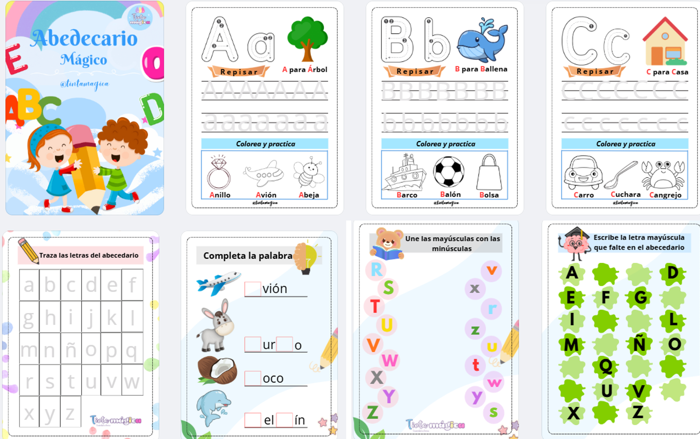 Abecedario para Niños – Traza, Colorea y Aprende | Hotmart