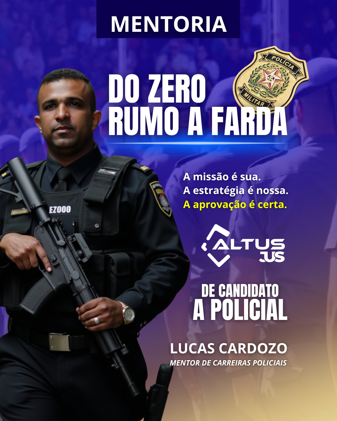 MENTORIA DO ZERO RUMO À FARDA. - Profº Lucas Cardozo | Hotmart