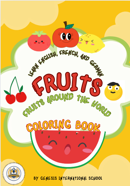 Fruits Around the World - Trilingual Coloring Book