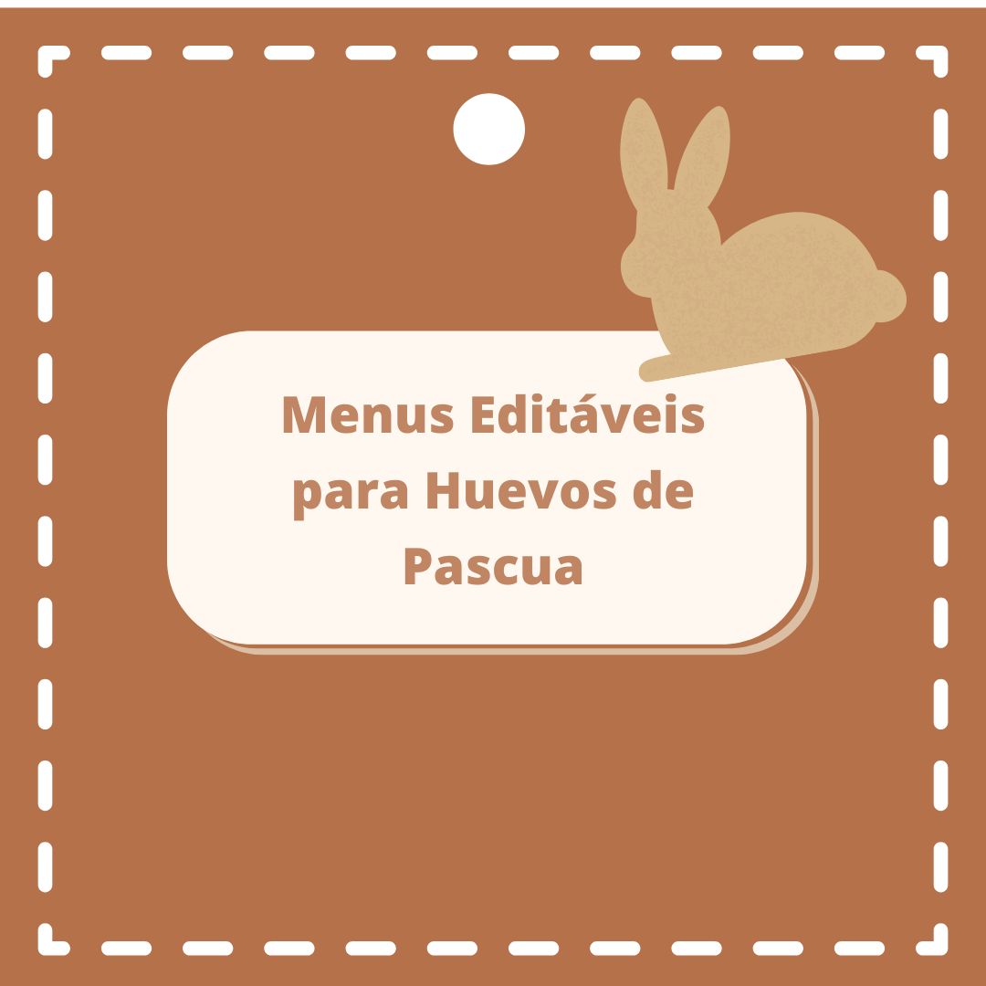 Kit de Menus Editáveis para Huevos de Pascua – ¡Personalize y Ve...