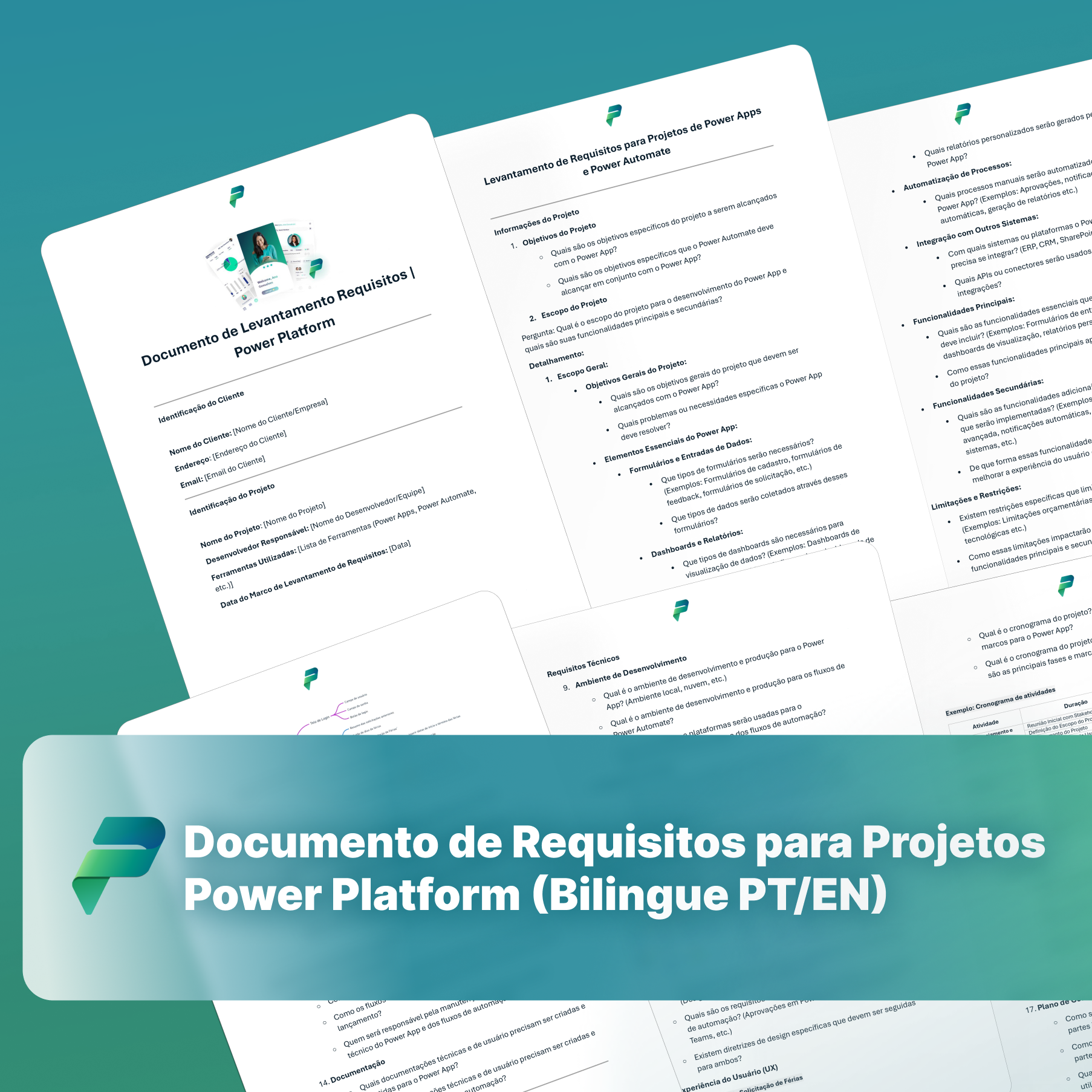 Documento de Requisitos para Projetos | Power Platform (Bilingue PT...