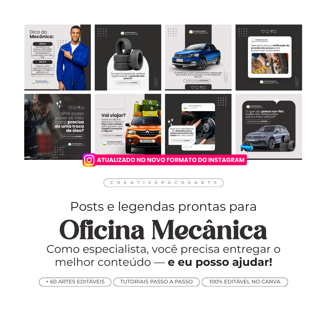 PACK PARA OFICINA MECÂNICA - Creative Packs Arts | Hotmart