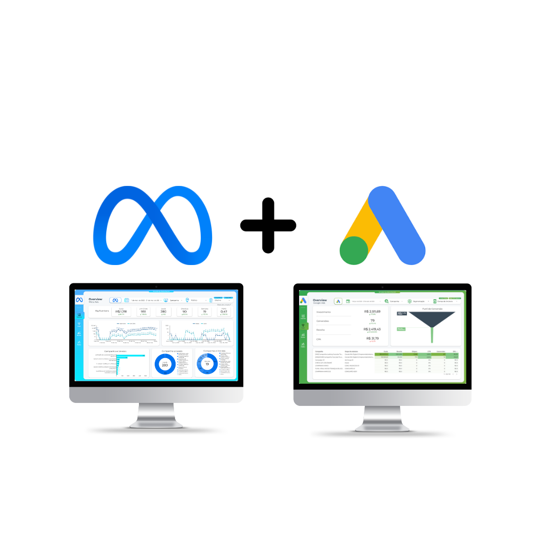 Template Premium Dashboard de Meta Ads + Google Ads - Elias Rocha