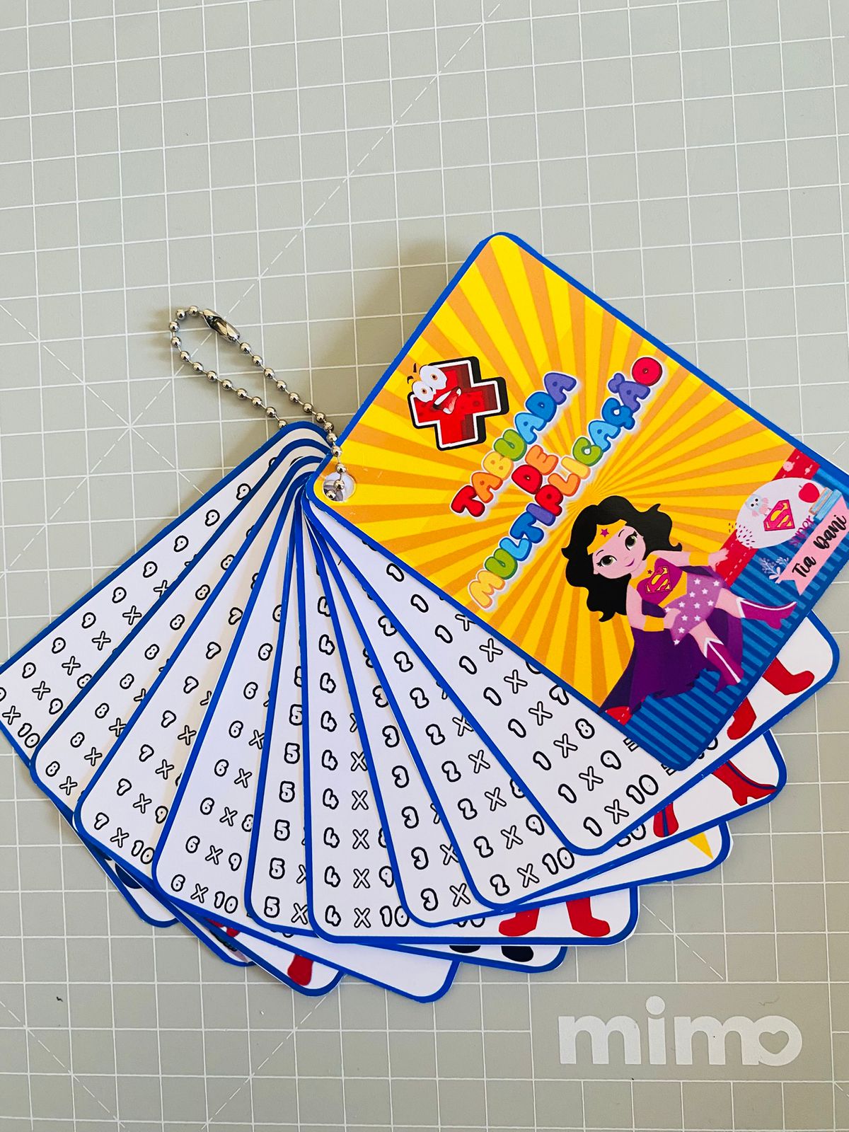 Chaveiro da Multiplicação dos Heróis - Super tia Dani | Hotmart