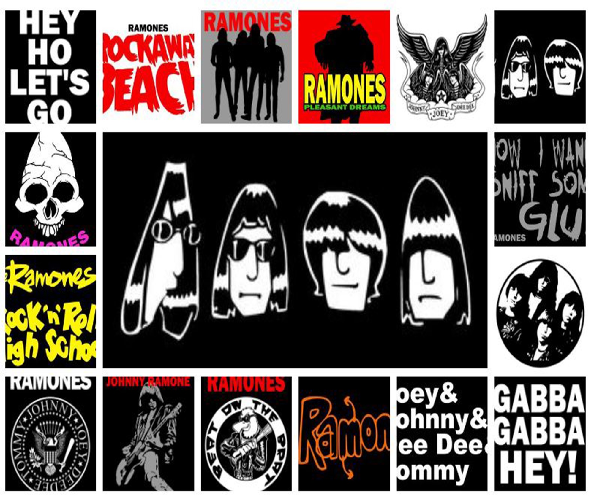 Ramones 16 Vector Pack SVG EPS DXF PDF STUDIO3 JPG PREVIEWS