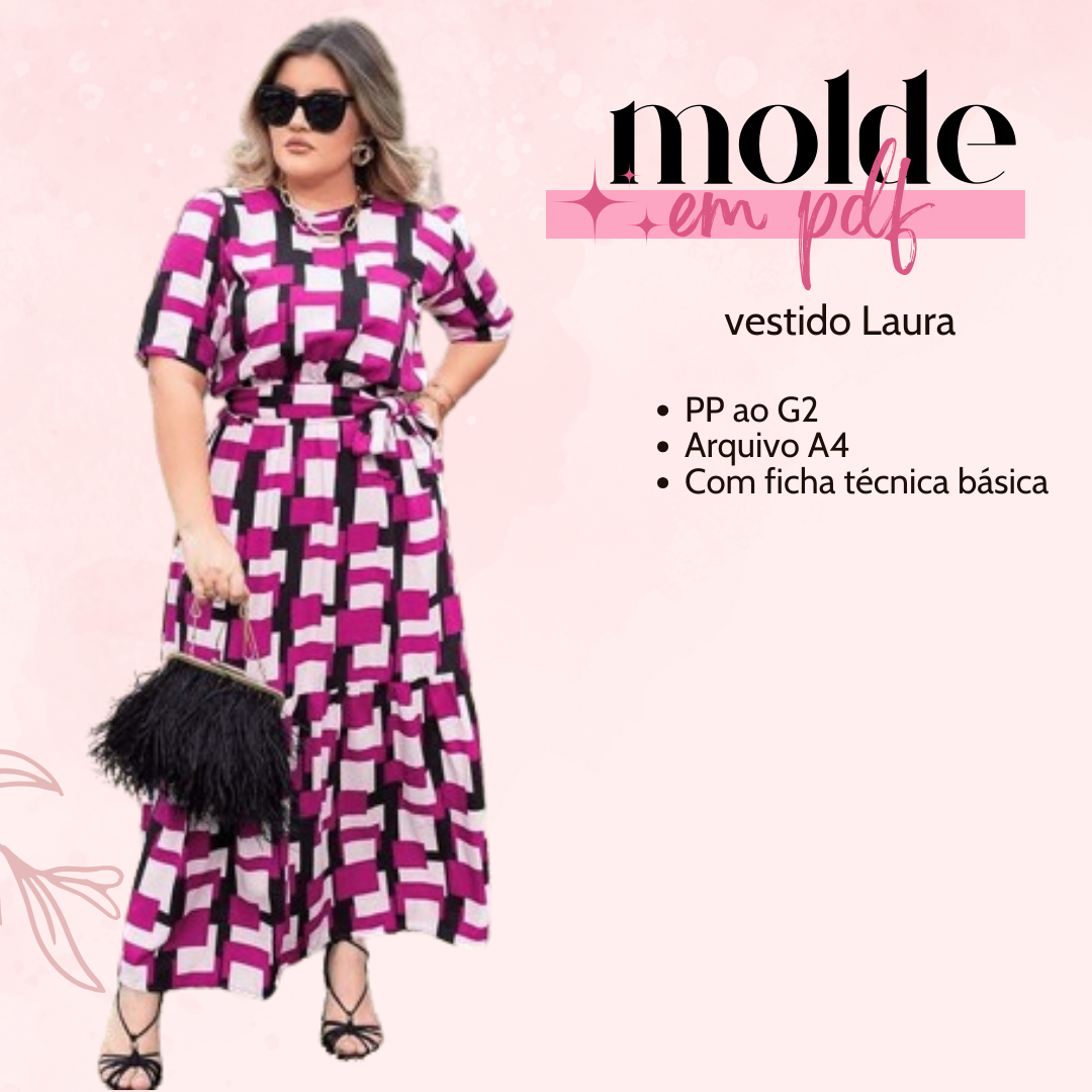 molde vestido Laura