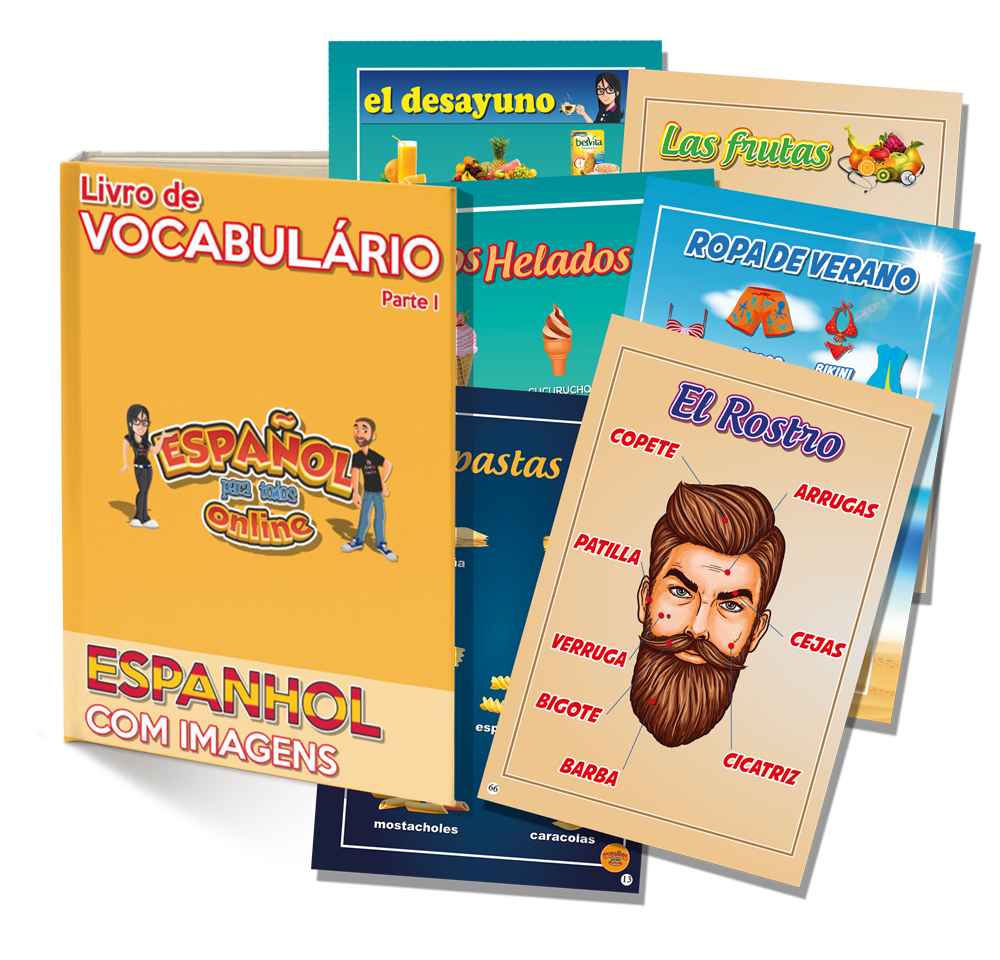 Livro de Vocabulário em Espanhol Ilustrado