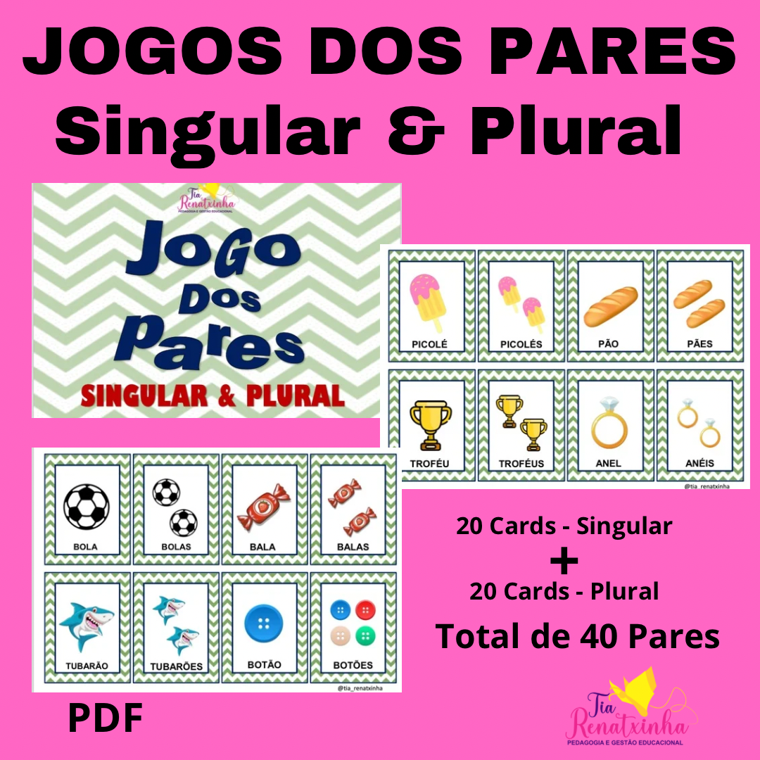 Jogo dos Pares- Singular & Plural