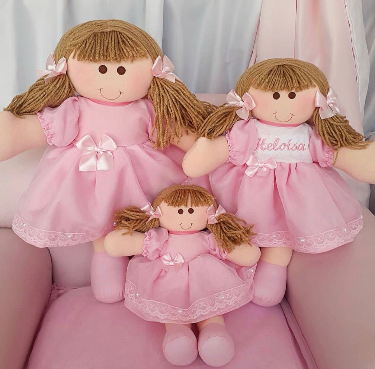 MOLDES PARA TRIO DE BONECAS PARA QUARTO DE BEBE - Danielle Ribeiro ...