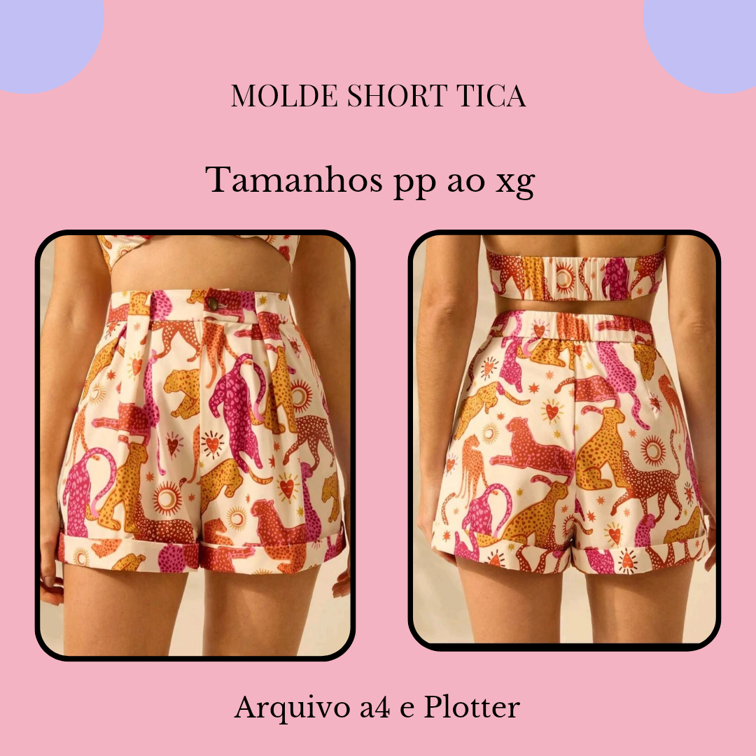 Molde Short Tica - Entreagulhaetecidos | Hotmart