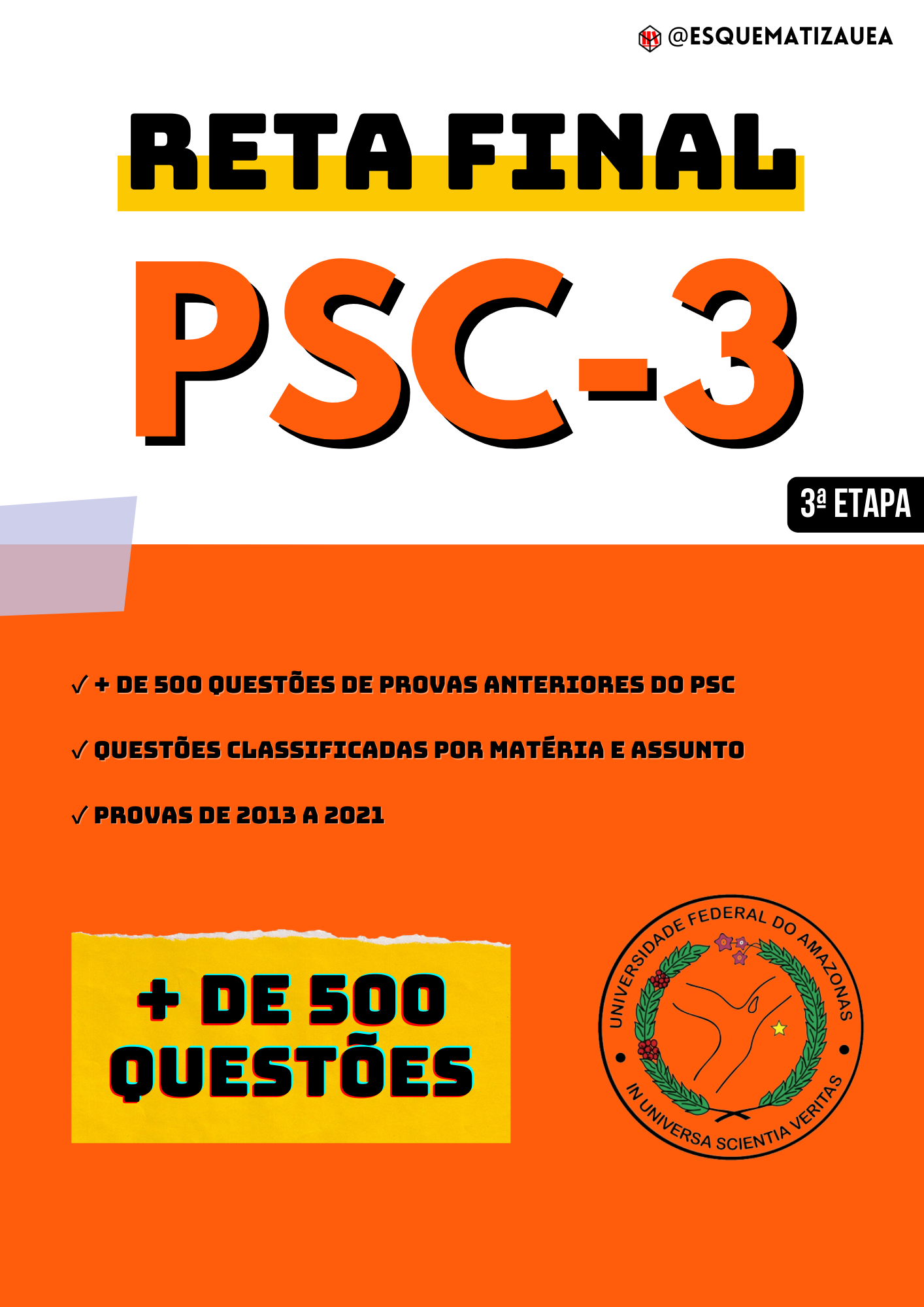 Apostila de Questões - PSC 3ª Etapa - 500 Questões - William Timóte...