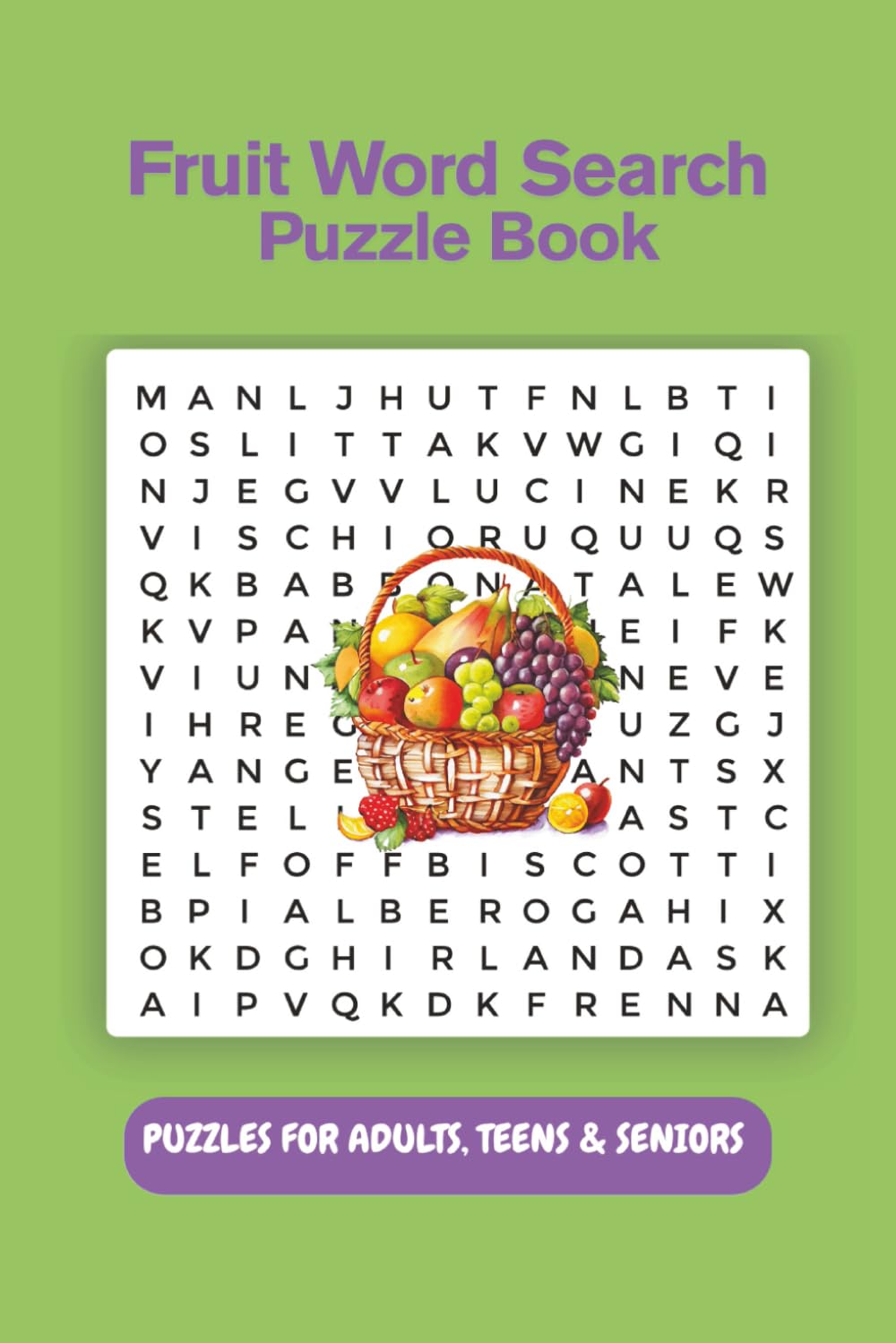 Fruit Word Search Puzzles: A Fun & Easy Challenge Book: Large P...