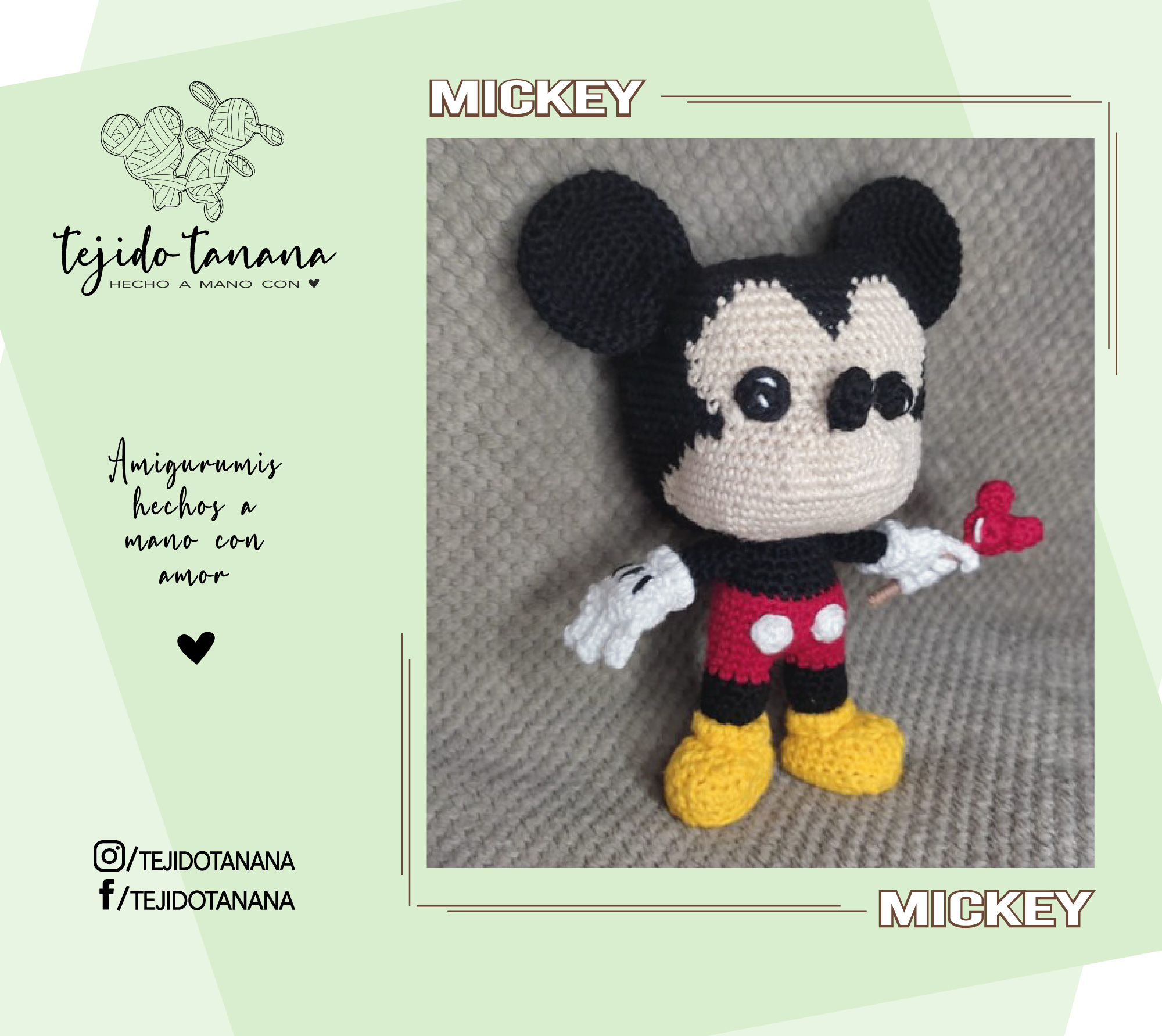 Funko Mickey Crochet Pattern | Amigurumi | Mickey Mouse | Funko ami...