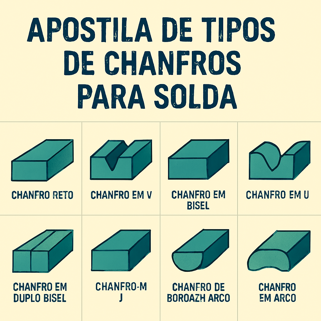 📘 Apostila de Tipos de Chanfros para Solda - Rota EAD | Hotmart