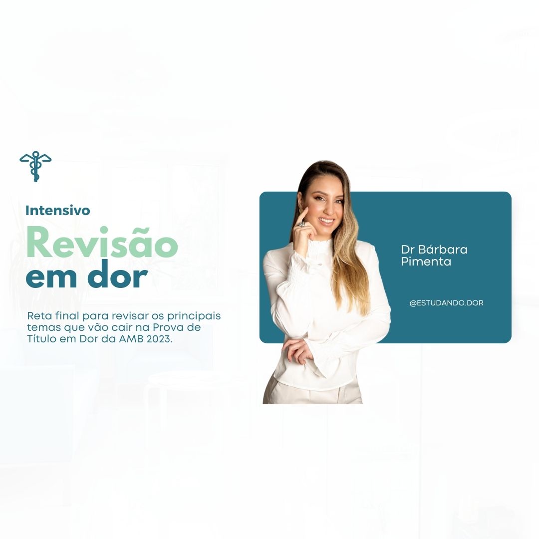 🚨 Intensivo Revisão em Dor🚨 - Dra. Bárbara Pimenta | Hotmart